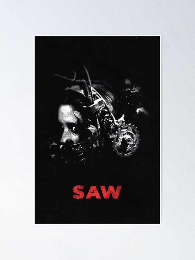 "Horror movie poster saw" Poster for Sale by scottwetmore | Redbubble