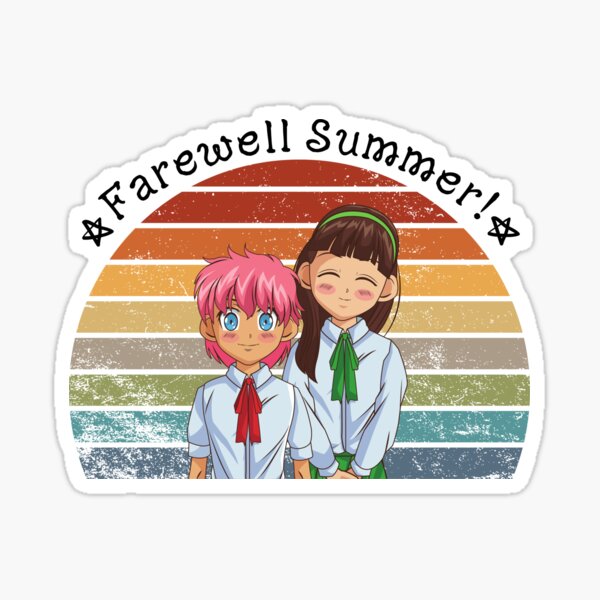 "Farewell Summer Anime" Sticker for Sale by PivotCreatives | Redbubble