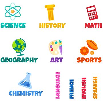 "School Subject Labels pack for students - Back to School Supplies ...