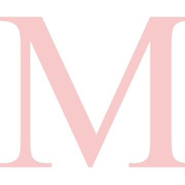 "mu- millennial pink greek letter" Sticker for Sale by Hope Schmeiser ...