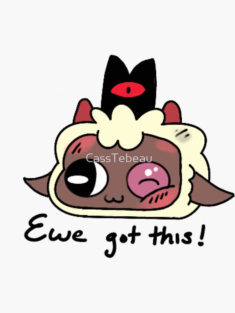 "Ewe Got This!" Sticker for Sale by CassTebeau | Redbubble