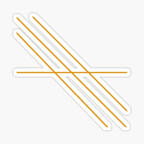 "Gold lines" Sticker for Sale by Babyzone | Redbubble