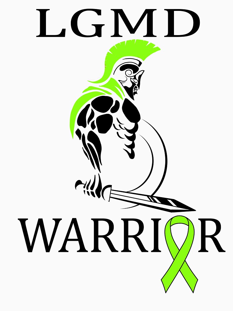 "Limb Girdle Muscular Dystrophy Warrior White Background" T-shirt for ...