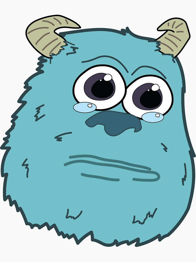 "SAD SULLEY" Sticker for Sale by CHALOOBYWAZ | Redbubble