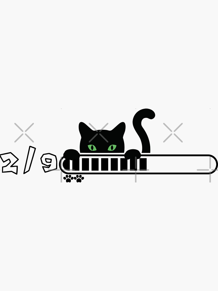 "9 Lives Cat" Sticker for Sale by ArtisPrints | Redbubble
