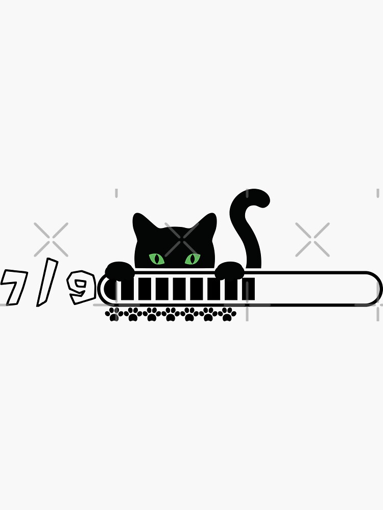 "9 Lives Cat" Sticker for Sale by ArtisPrints | Redbubble