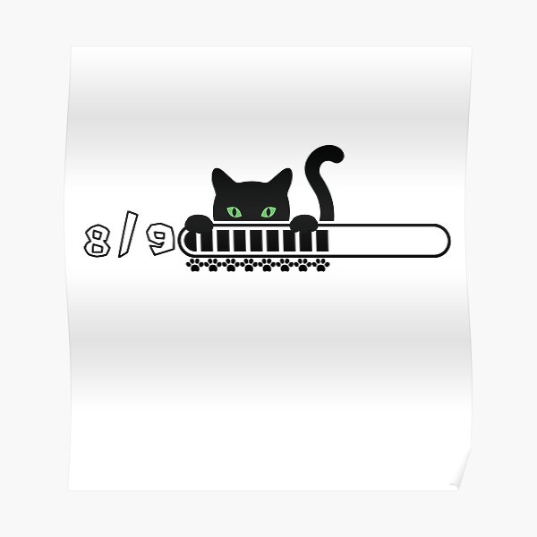 "9 Lives Cat" Poster for Sale by ArtisPrints | Redbubble