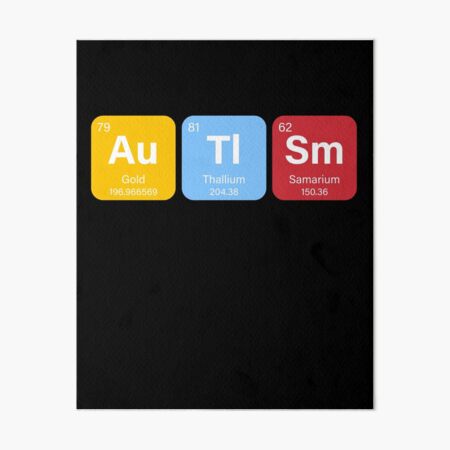 "Periodic Table for Autistic Asd Adhd Autism Awareness kids" Art Board ...