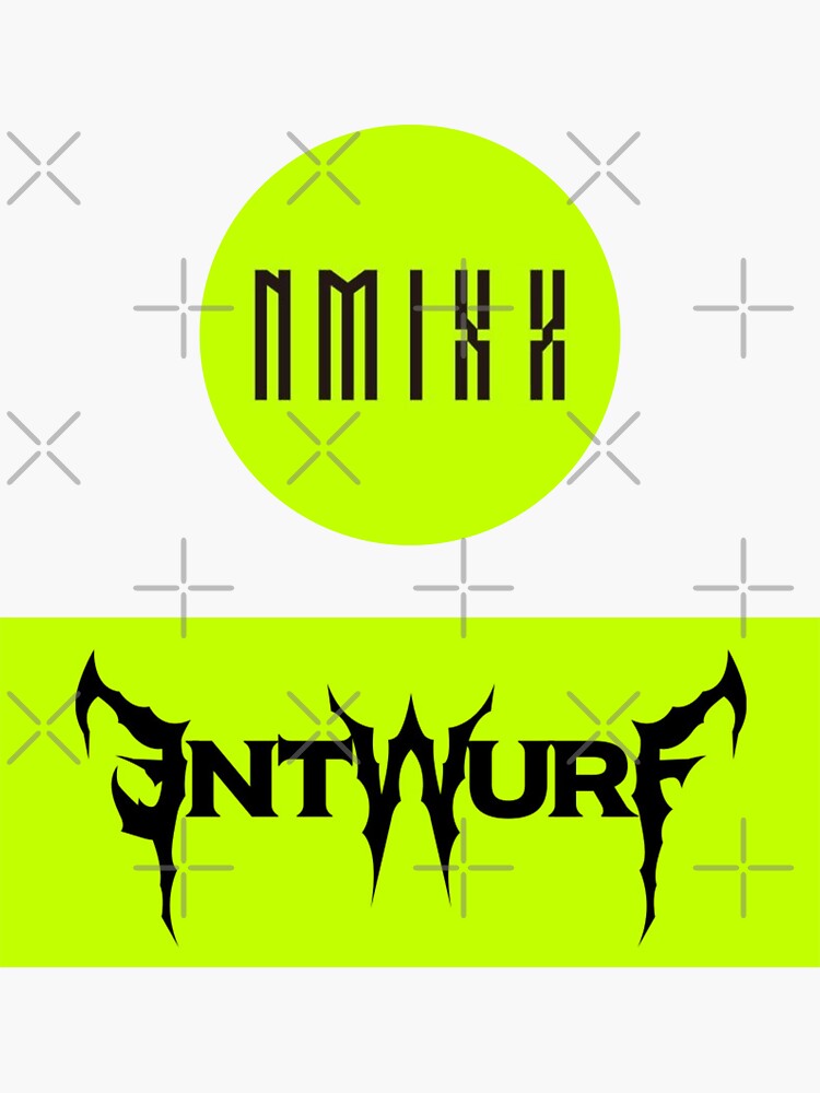 "NMIXX ENTWURF SECOND SINGLE TYPE LOGO STICKER" Sticker for Sale by ...