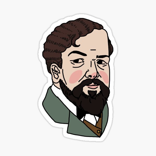 "Dubious Debussy" Sticker for Sale by aquariumjazz | Redbubble