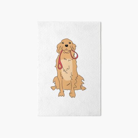 "Cute Dog Golden Retriever Lab VSCO Aesthetic Sticker" Art Board Print ...