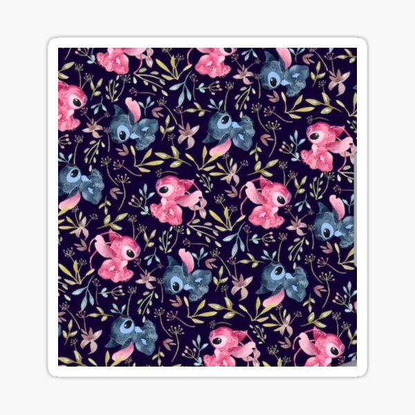 "Stitch pattern wallpaper" Sticker for Sale by saracurrys | Redbubble