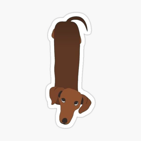 "Dachshund Weiner Dog Cute VSCO Aesthetic Stickers" Sticker for Sale by ...