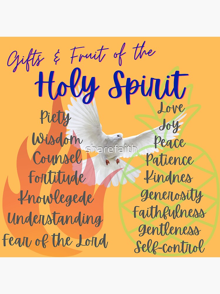 "Gifts and Fruit of the Holy Spirit" Poster for Sale by sharefaith ...