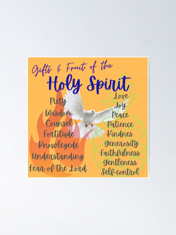 "Gifts and Fruit of the Holy Spirit" Poster for Sale by sharefaith ...