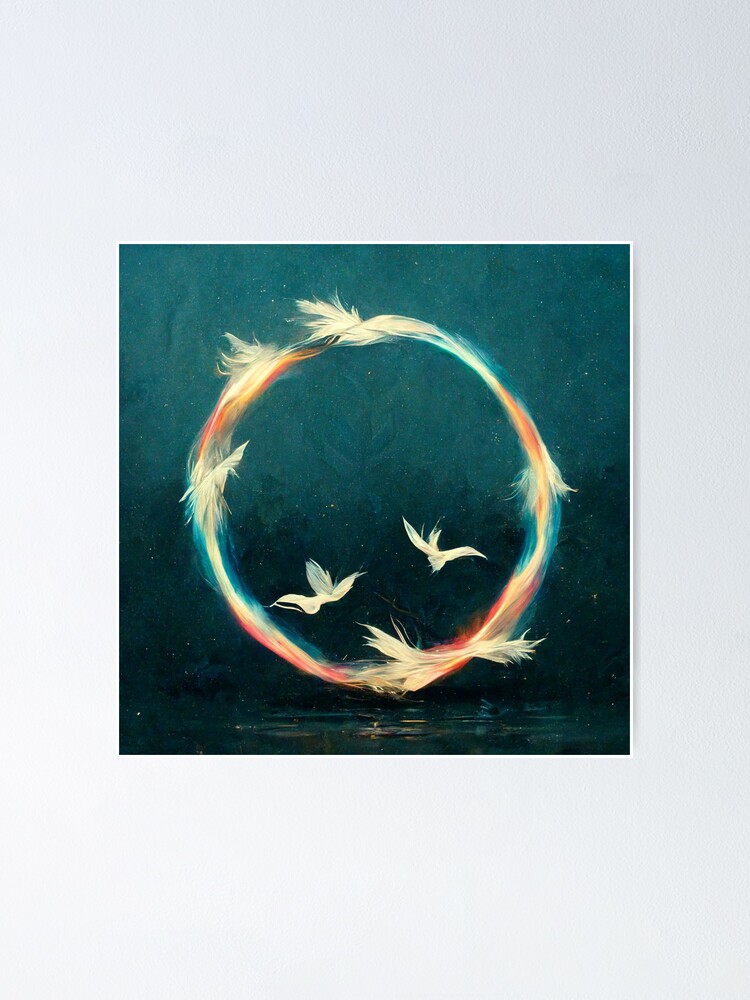 "Infinity symbol formed by birds" Poster for Sale by Riverside-Moon ...