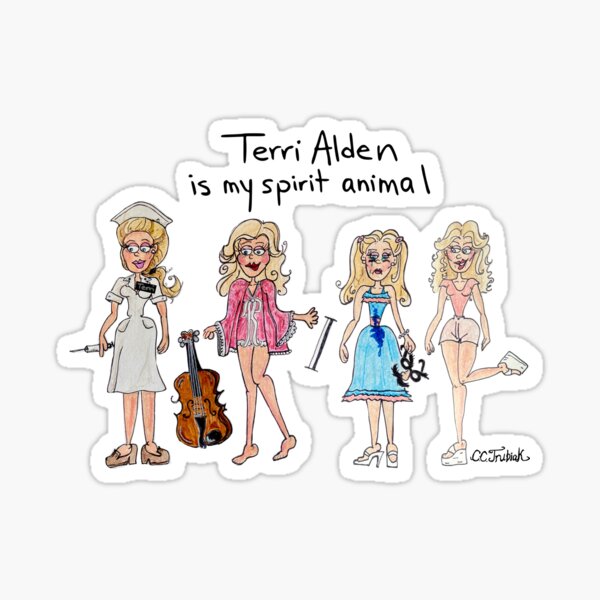 "CC Trubiak's Terri Alden Is My Spirit Animal" Sticker for Sale by ...