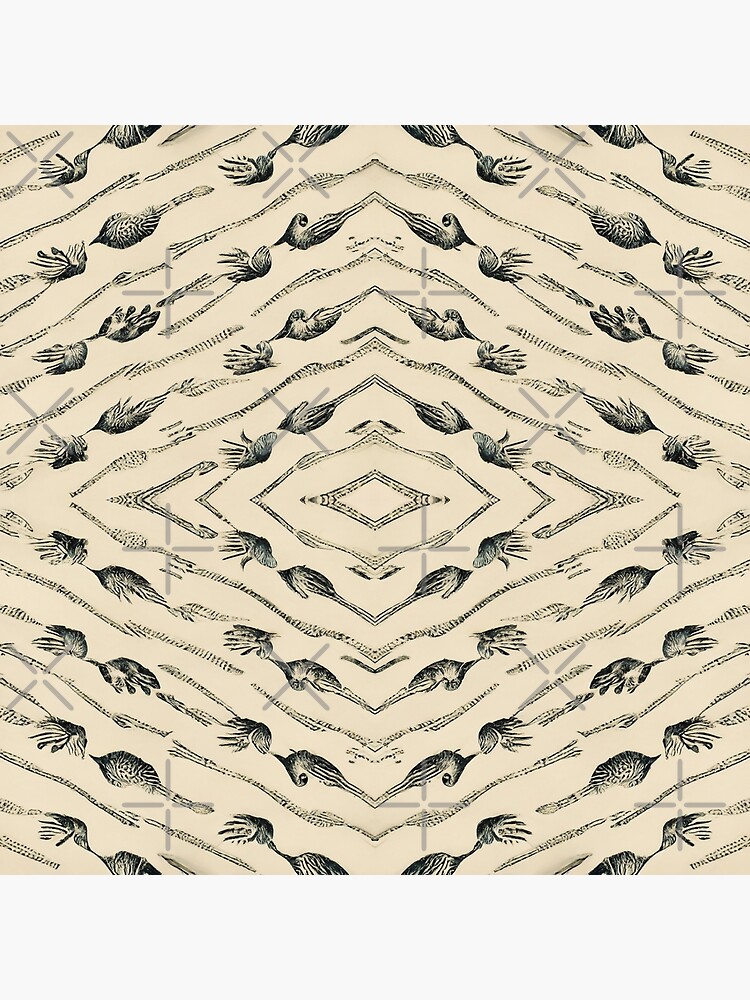 "Open hand reaching out pencil art - Seamless pattern" Poster for Sale ...