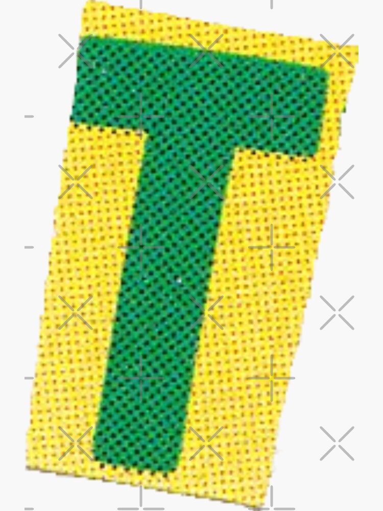 "Ransom Note Letter T | Lettering, Lettering Alphabet" Sticker for Sale ...