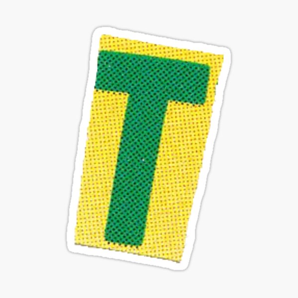"Ransom Note Letter T | Lettering, Lettering Alphabet" Sticker for Sale ...
