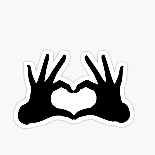 "Heart Hands" Sticker for Sale by ELDigitals | Redbubble