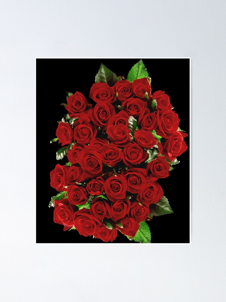 "Red Rose" Poster for Sale by CuteMaster | Redbubble