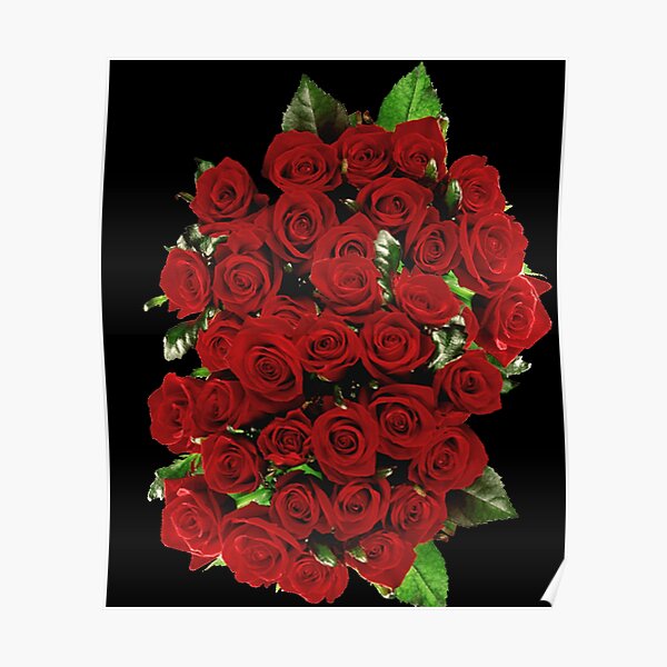 "Red Rose" Poster for Sale by CuteMaster | Redbubble