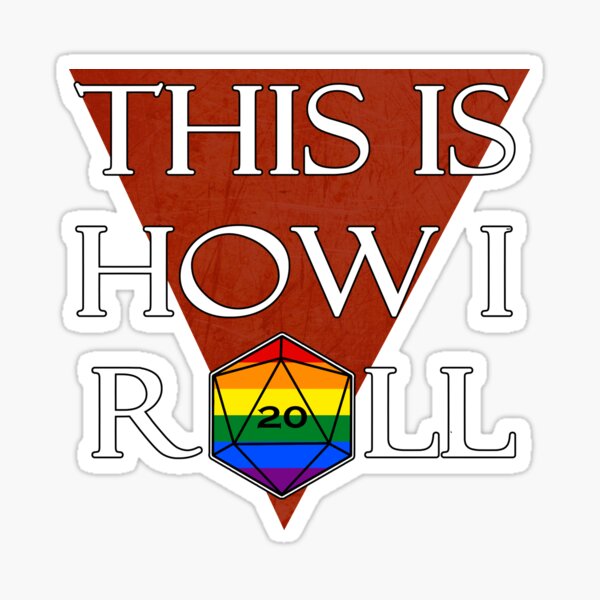 "This is how I roll- Pride rainbow flag dice" Sticker for Sale by South ...