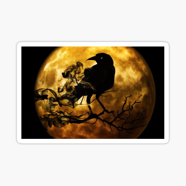 "Crow" Sticker for Sale by CROWS-X | Redbubble