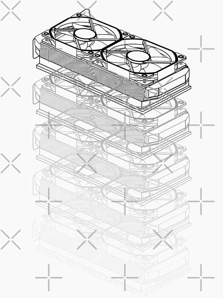 "Graphics card for Pc Gamer and tech nerds" T-shirt for Sale by mewzeek ...