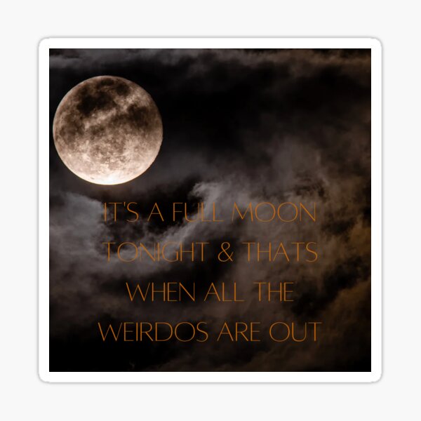 "HOCUS POCUS DANI FULL MOON" Sticker for Sale by cozyholidays | Redbubble
