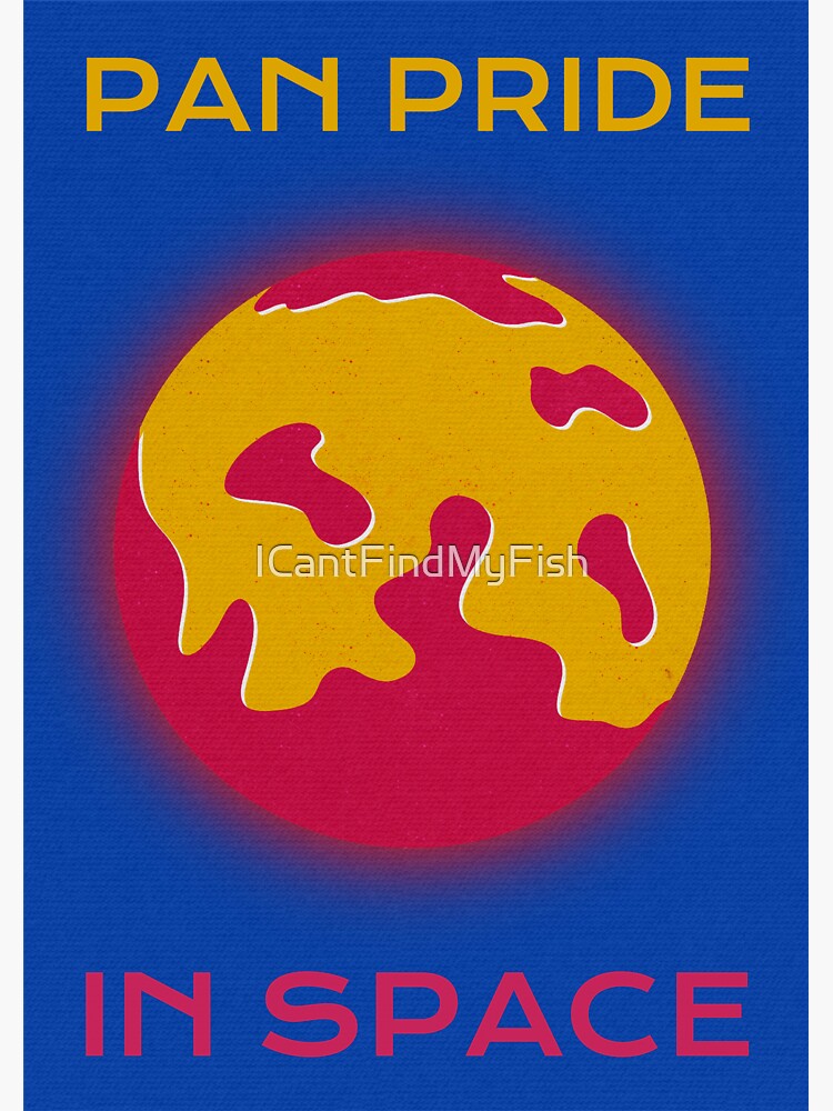 "Pan pride in space" Sticker for Sale by ICantFindMyFish | Redbubble