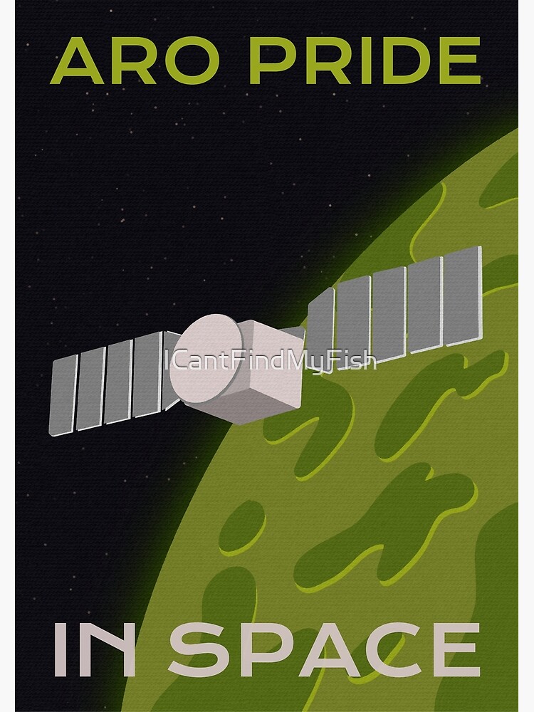 "Aro pride in space" Poster for Sale by ICantFindMyFish | Redbubble