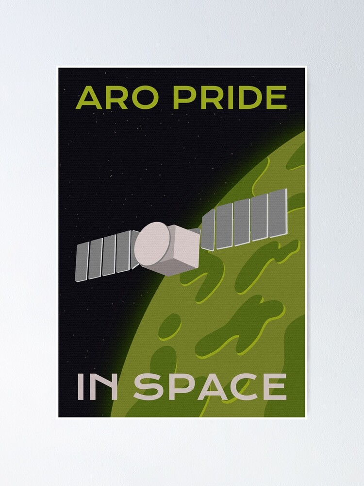 "Aro pride in space" Poster for Sale by ICantFindMyFish | Redbubble