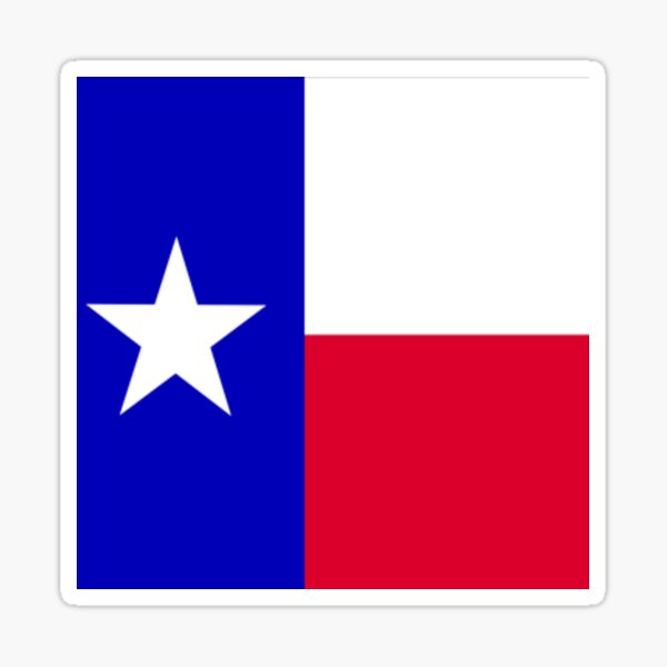 "Texas flag" Sticker for Sale by LunchBox45 | Redbubble