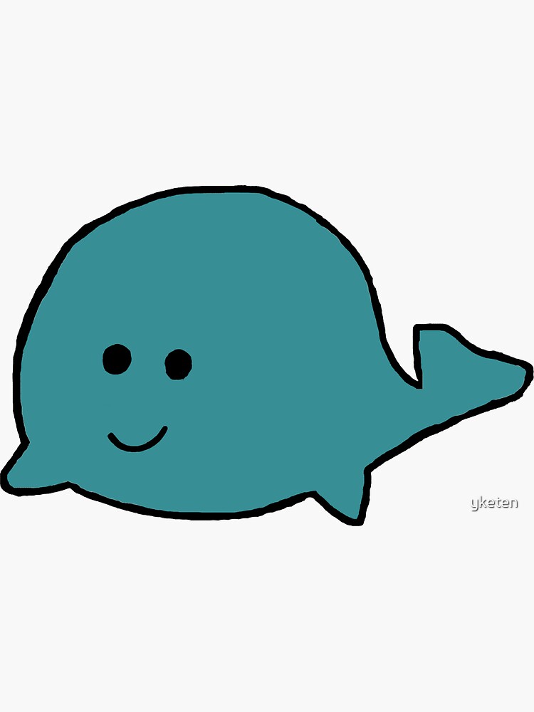 "Happy Whale" Sticker for Sale by yketen | Redbubble