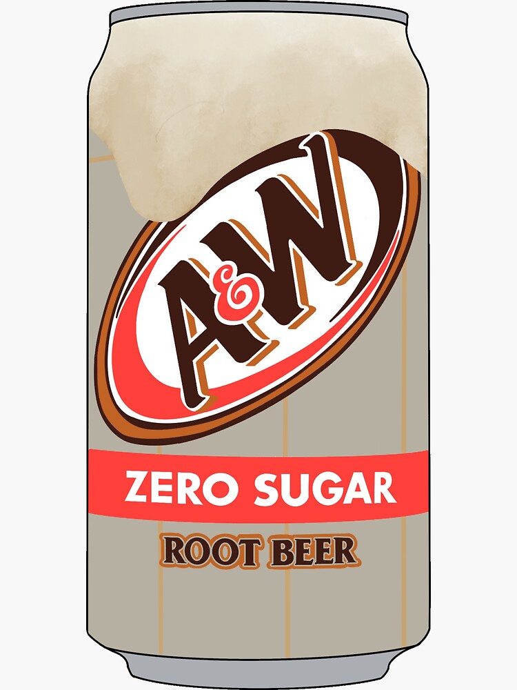 "A&W Zero Sugar Root Beer" Sticker for Sale by ttime615 | Redbubble