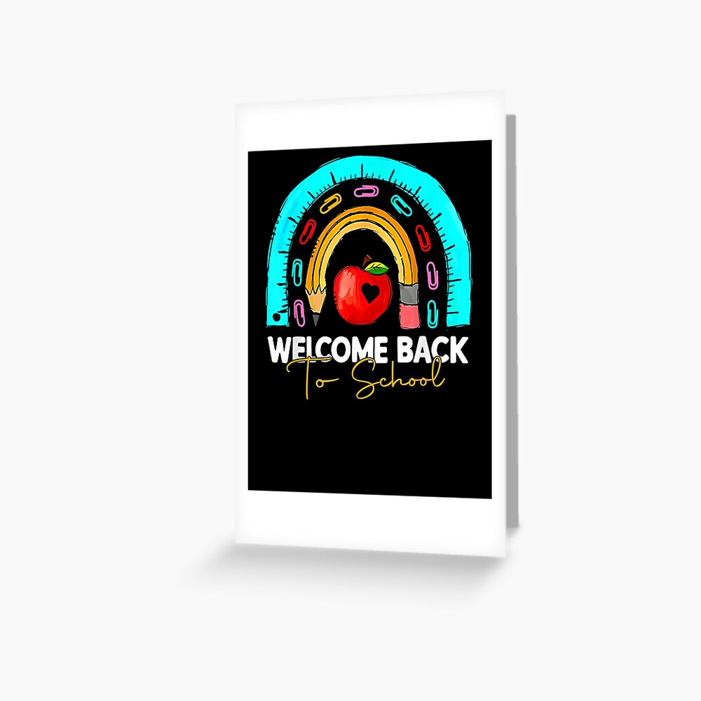"Welcome Back To School Hello First Grade Teacher " Greeting Card for ...
