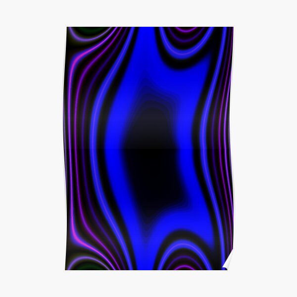 "Blue Warp" Poster for Sale by TiltedCode | Redbubble