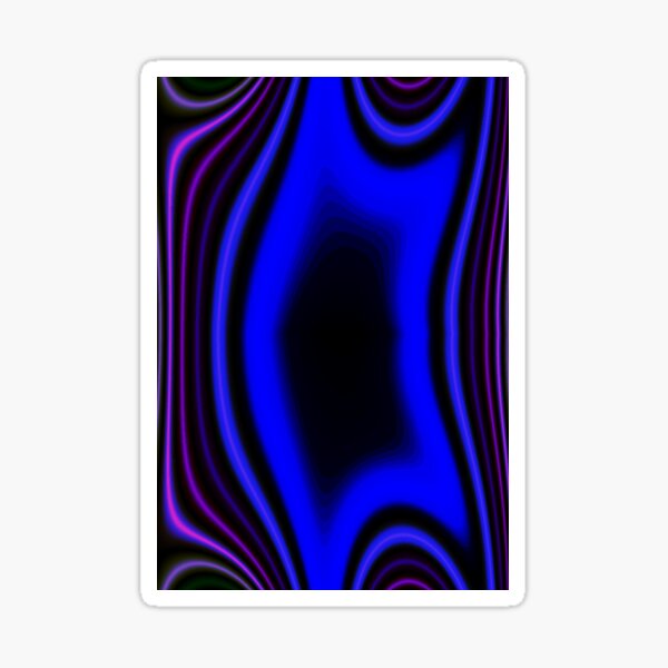 "Blue Warp" Sticker for Sale by TiltedCode | Redbubble