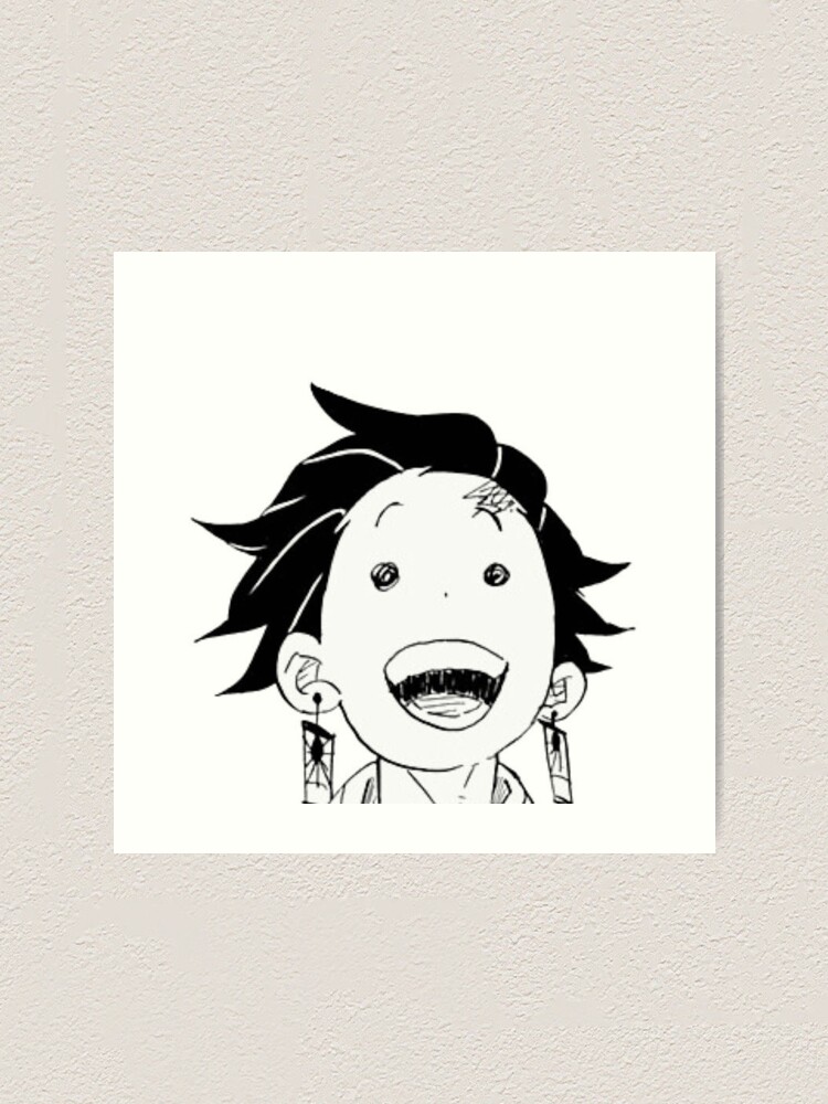 "Happy Low Quality Manga Tanjiro" Art Print for Sale by ruthierue ...
