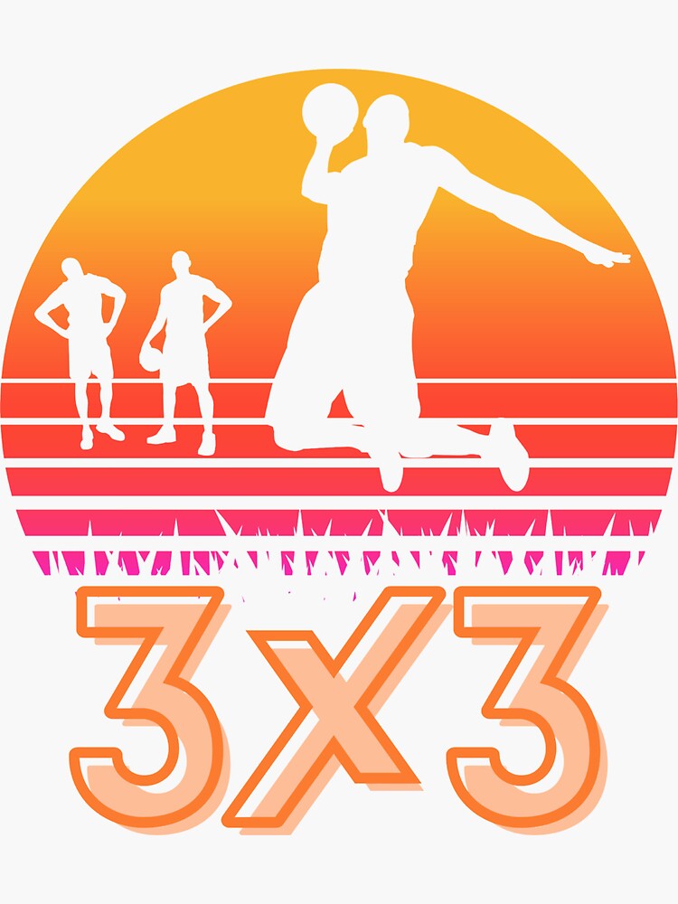 "basketball 3x3" Sticker for Sale by Mason-Moon-III | Redbubble