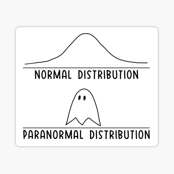 "95% confidence interval paranormal distribution" Sticker for Sale by ...