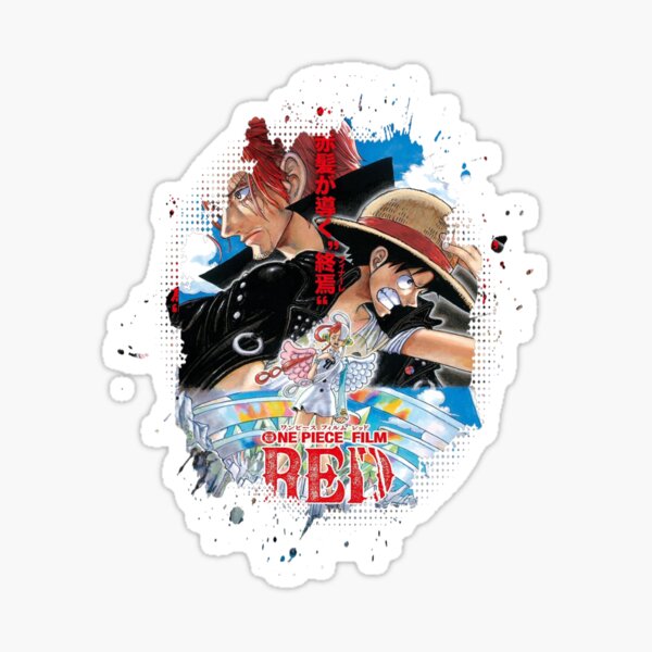 "One piece Film Red, Anime Poster" Sticker for Sale by CELB-Arts ...