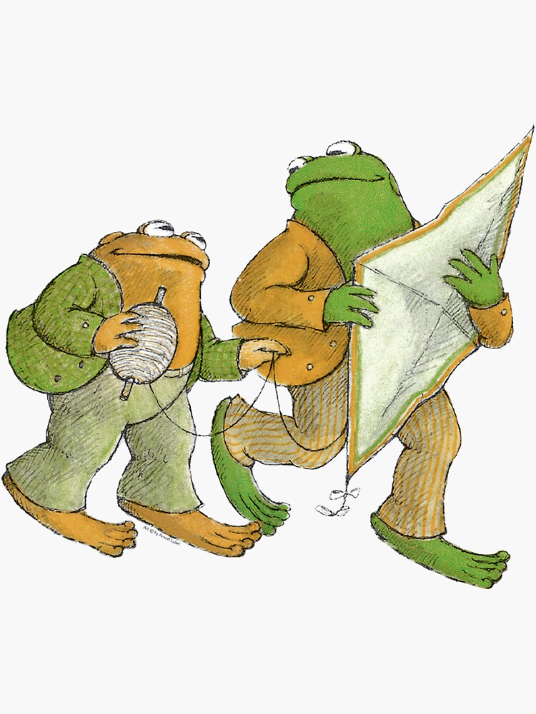 "Frog and Toad Fly a Kite" Sticker for Sale by ruthierue | Redbubble