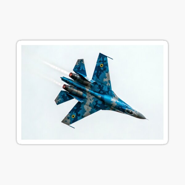 "Sukhoi SU27" Sticker for Sale by aviationart | Redbubble