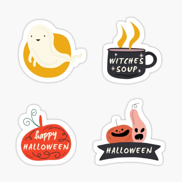 "Halloween sticker pack | Halloween Are Pumpkin Head |Halloween time ...