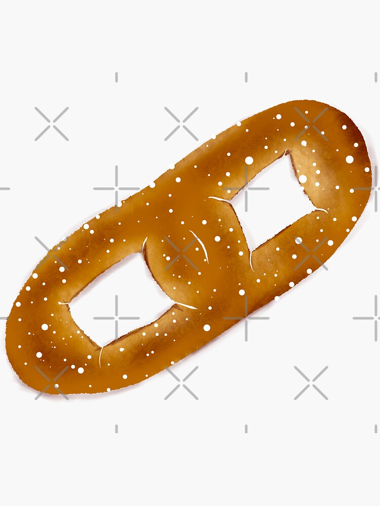 "Philly Soft Pretzel " Sticker for Sale by joycedrawsart | Redbubble