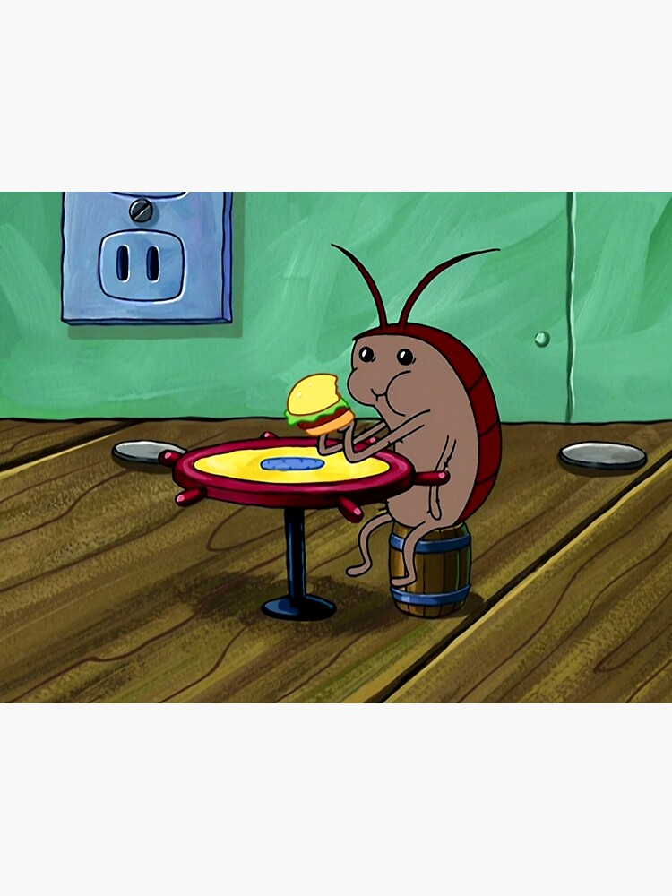 "Cockroach Eating Burger" Sticker for Sale by AdrianDachsel | Redbubble