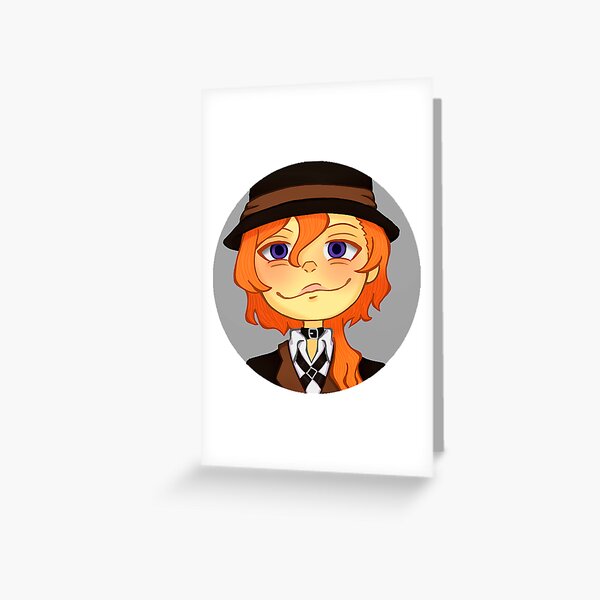 "Chibi Chuuya Nakahara - bungou stray dogs" Greeting Card for Sale by ...